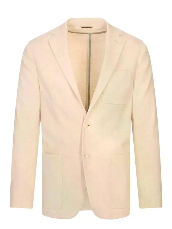 Canali Mélange-effect Single-breasted Blazer - Neutrals