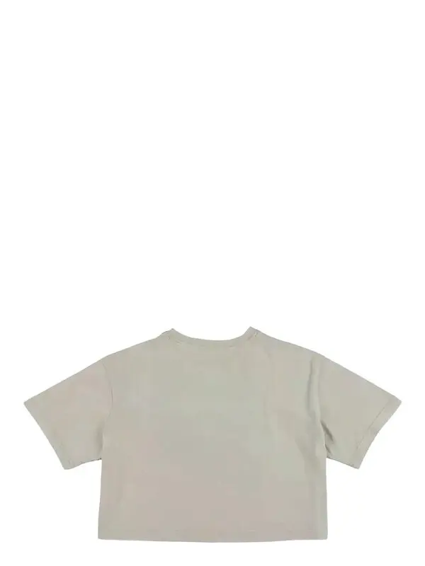 Nike Graphic-print Cropped T-shirt - Neutrals