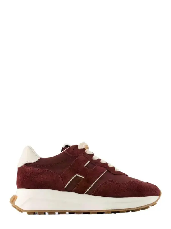 Hogan H641 Logo-patch Sneakers - Red