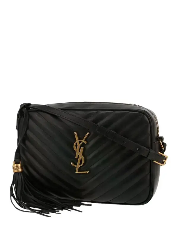 Saint Laurent Lou Quilted Shoulder Bag - Black
