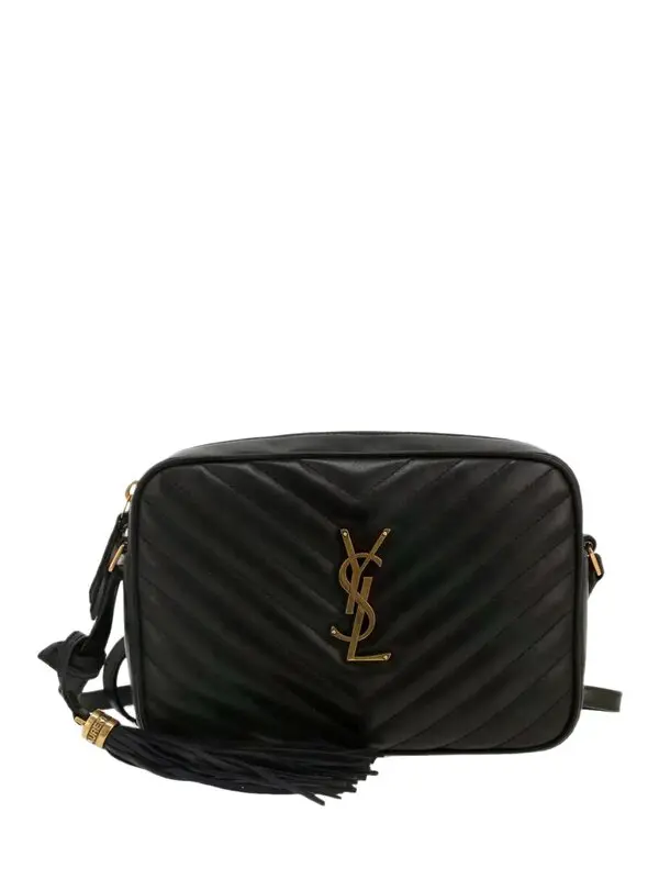 Saint Laurent Lou Quilted Shoulder Bag - Black