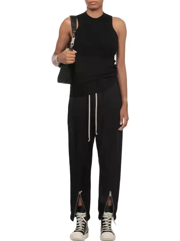 Rick Owens Ribbed Knit Tower Tank - Black