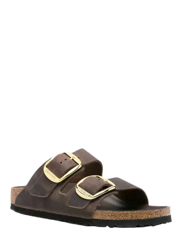 BIRKENSTOCK Arizona Buckle-fastening Leather Sandals - Brown