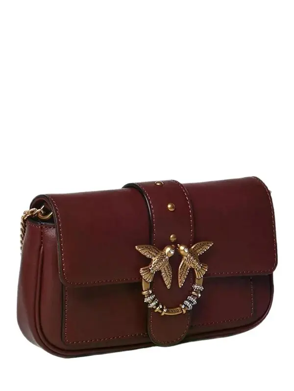Pinko Love Birds Shoulder Bag - Red