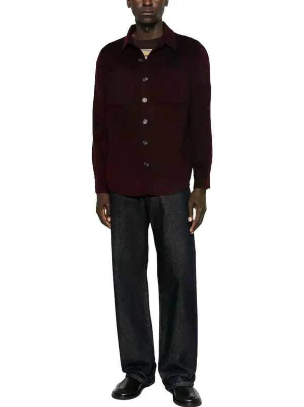 Eric Bompard Long-sleeves Shirt Jacket - Purple