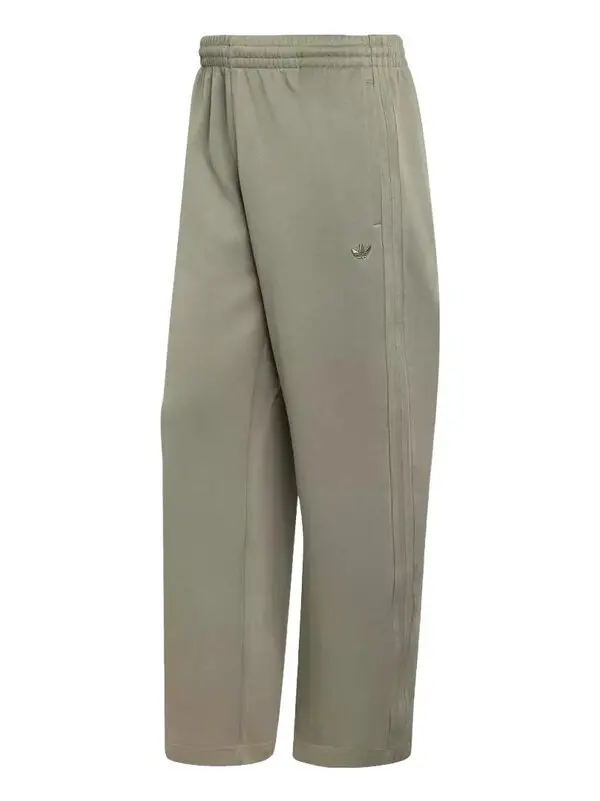 Adidas Logo-embroidered Side-stripe Track Pants - Green