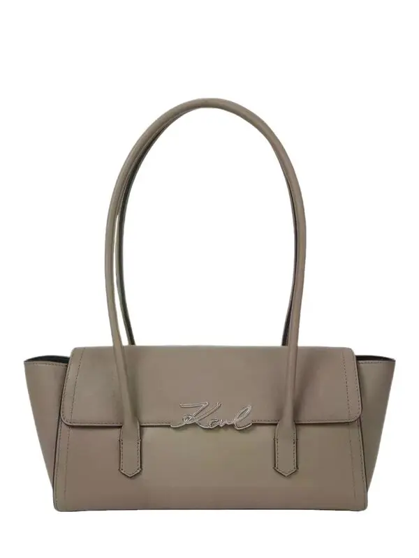 Karl Lagerfeld K/signature Elongated Shoulder Bag - Grey