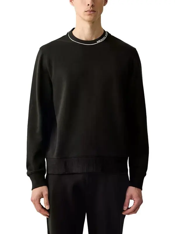 Michael Kors Cotton Blend Sweatshirt With Logo Detailing - Black
