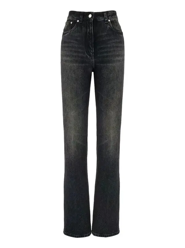 FERRAGAMO High-rise Flared Jeans - Black