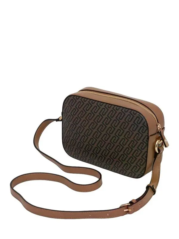 Liu Jo Medium Monogram Crossbody Bag - Brown