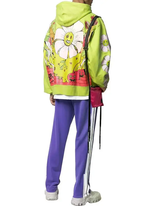 Gcds Graphic Print Hoodie - Green
