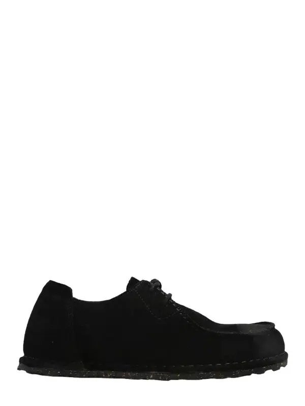 BIRKENSTOCK Suede Lace-up Derby Shoes - Black