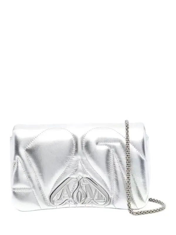 Alexander McQueen Mini The Seal Shoulder Bag - Silver