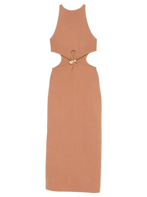 Cult Gaia Cypress Cut-out Midi Dress - Brown