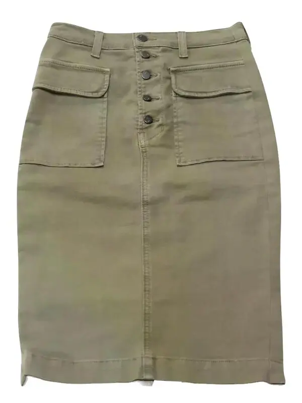 J Brand Pencil Denim Skirt - Green