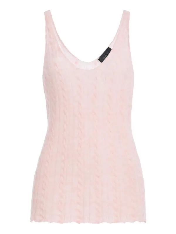 HAIKURE Lois" Wool-blend Cable-knit Tank Top - Pink
