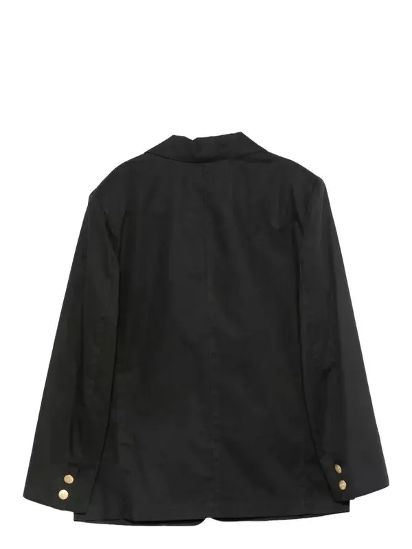 Fendi 1980s Embroidered-logo Blazer - Black
