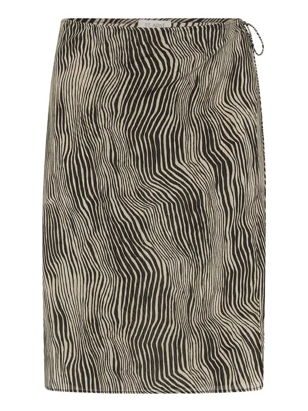 ST. AGNI Savannah Wrap Skirt - Print