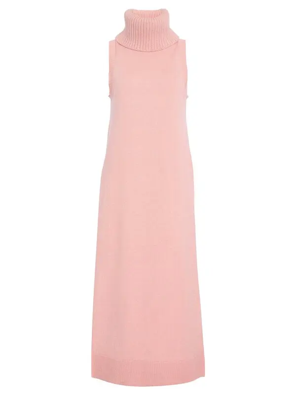Michael Kors Cowl Neck Tunic Midi Dress - Pink