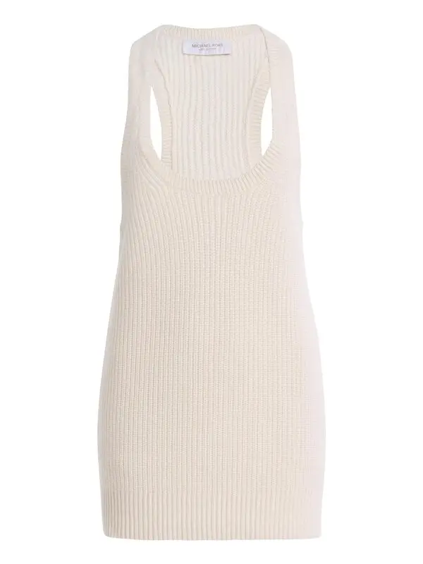 Michael Kors Racer Back Tank Top - Ivory