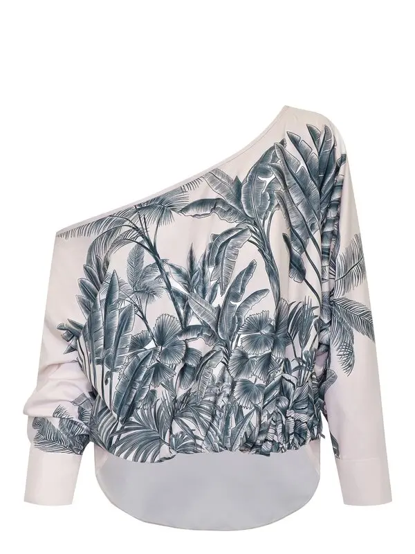ANDRES OTALORA Printed Crepe De Chine Blouse - Print