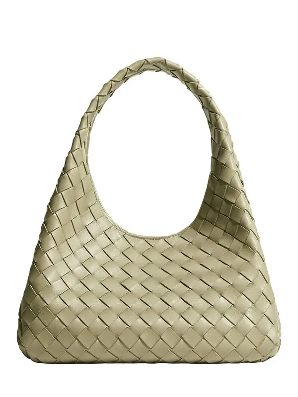 Bottega Veneta Small Campana Shoulder Bag - Grey
