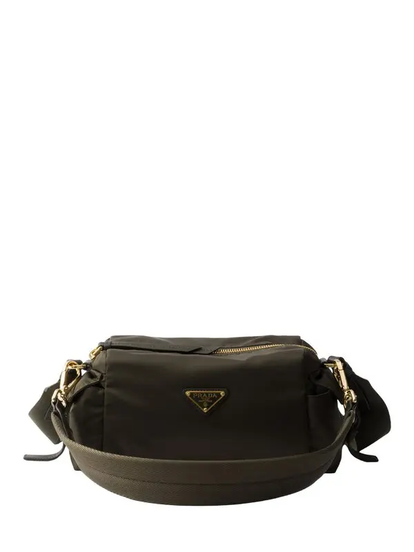Prada Re-nylon And Leather Explore Shoulder Bag - Green