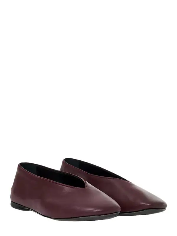 ANINE BING Leather Ballet Flats - Red