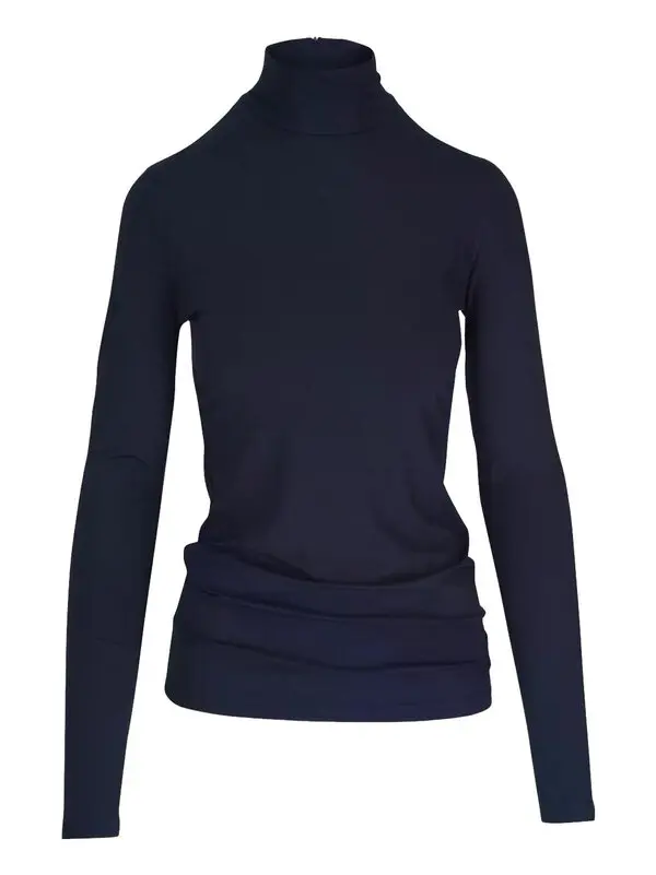 Akris Modal Blend Jersey Top - Blue