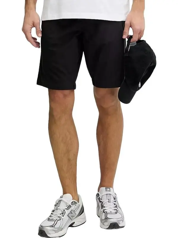 NAPAPIJRI Logo Patch Chino Shorts - Black