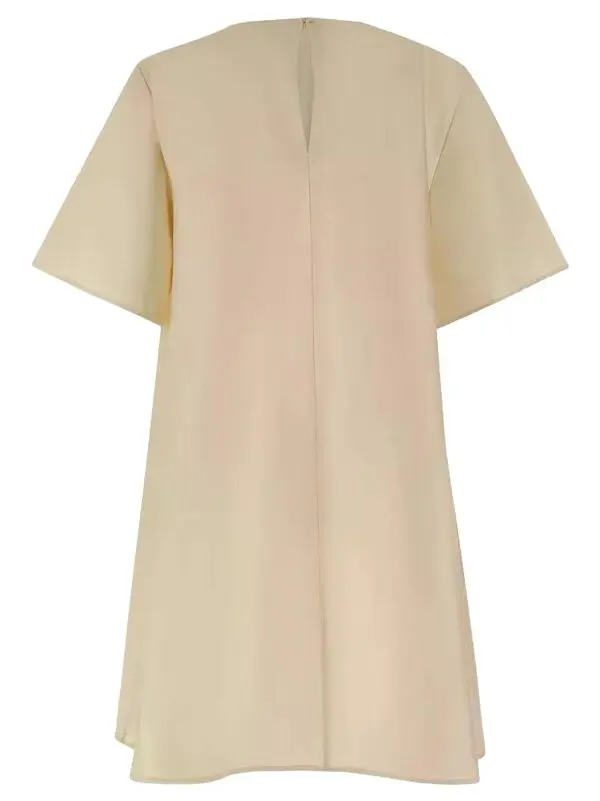 KAOS A-line Short-sleeve Mini Dress - Neutrals