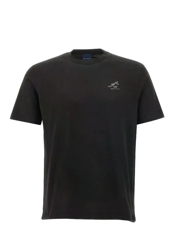 Paul & Shark Shark Fin Logo-print T-shirt - Black
