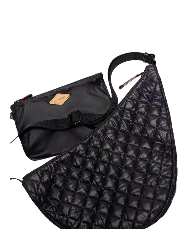 Mz Wallace Quilted Crossbody Bag - Black
