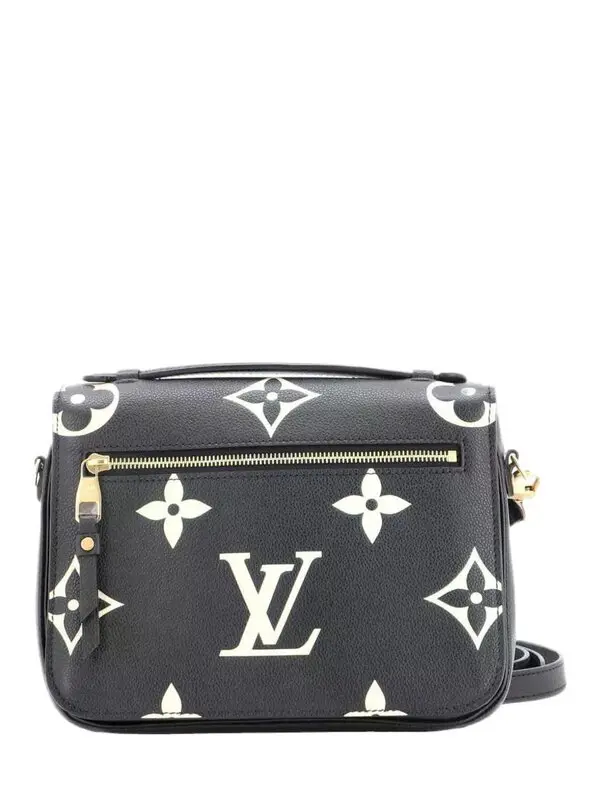 LOUIS VUITTON Pochette Métis Monogram Empreinte Giant Crossbody Bag - Black