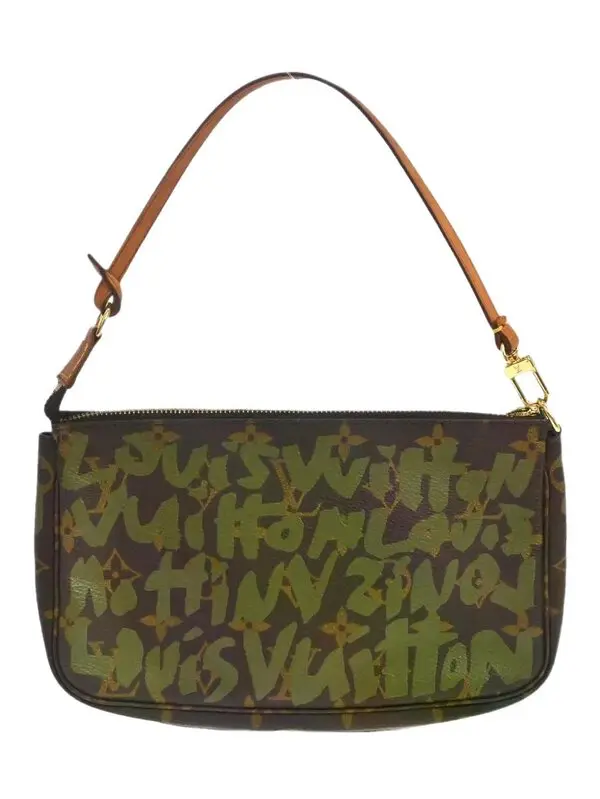 LOUIS VUITTON X Mat Fowler 2001 Graffiti Pochette Tote Bag - Brown