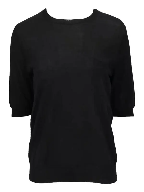 Isaia Crew-neck T-shirt - Black