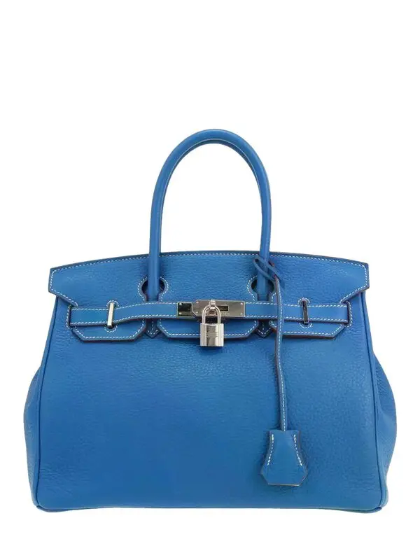 Hermès 2011 30 Birkin Tote Bag - Blue