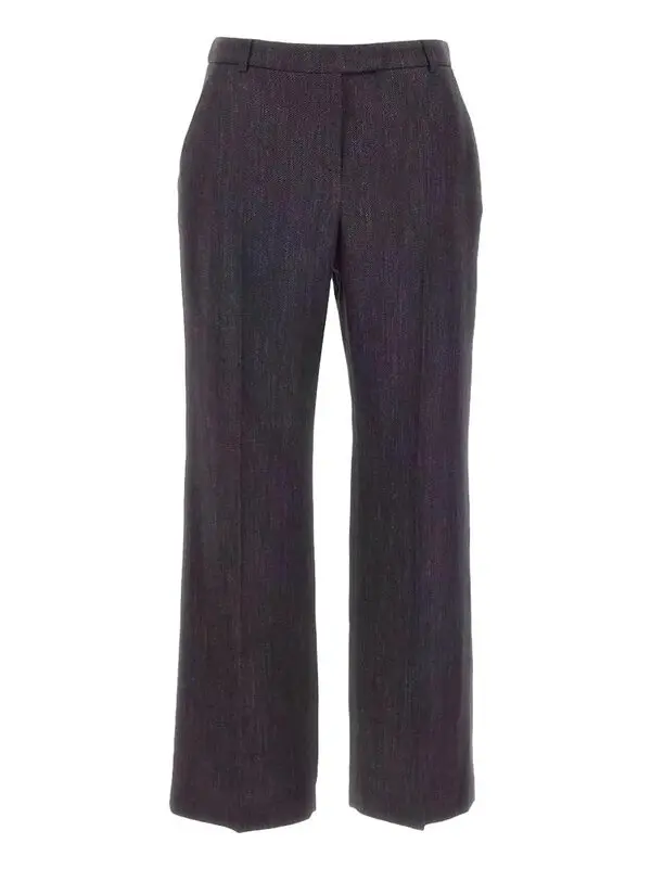 Eleventy Pressed-crease Straight-leg Trousers - Grey