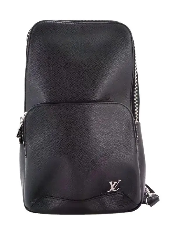 LOUIS VUITTON Avenue Sling Bag In Taiga Leather - Black