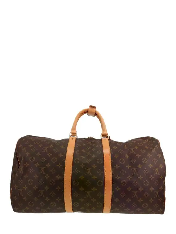 LOUIS VUITTON 1998 55 Keepall Monogram Holdall - Brown