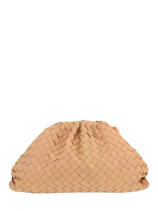 Bottega Veneta Pouch Intrecciato Clutch Bag - Neutrals
