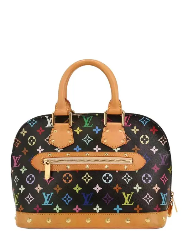 LOUIS VUITTON Alma Monogram Tote Bag - Black