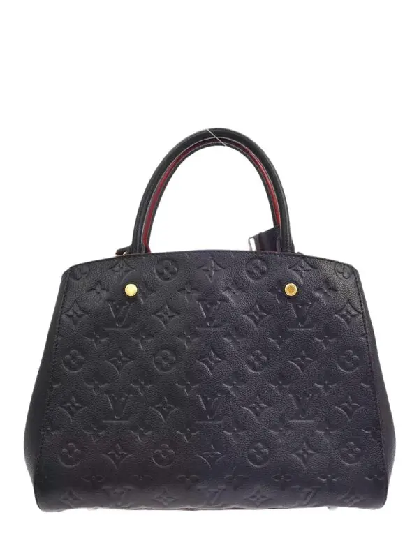 LOUIS VUITTON 2019 Monogram Empreinte Montaigne Mm Handbag - Black