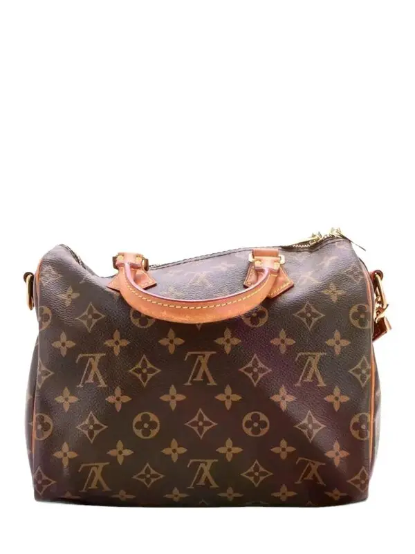 LOUIS VUITTON Speedy Bandouliere Monogram Canvas Satchel - Brown