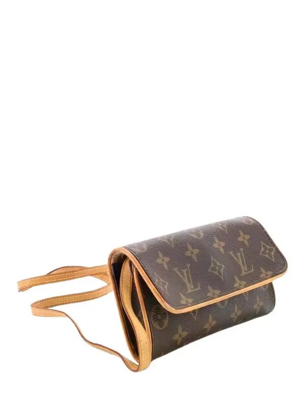 LOUIS VUITTON Twin Handbag Monogram Canvas Pm Crossbody Bag - Brown