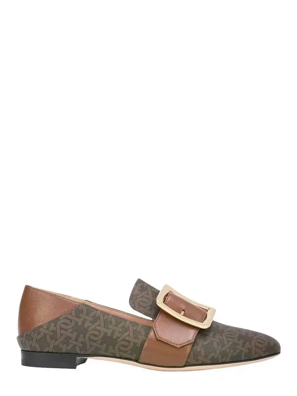Bally Janelle Monogram Loafers - Brown