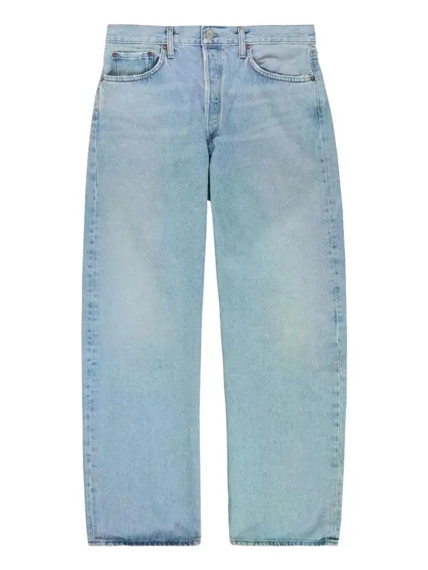 AGOLDE Afton Faded Effect Straight-leg Jeans - Blue