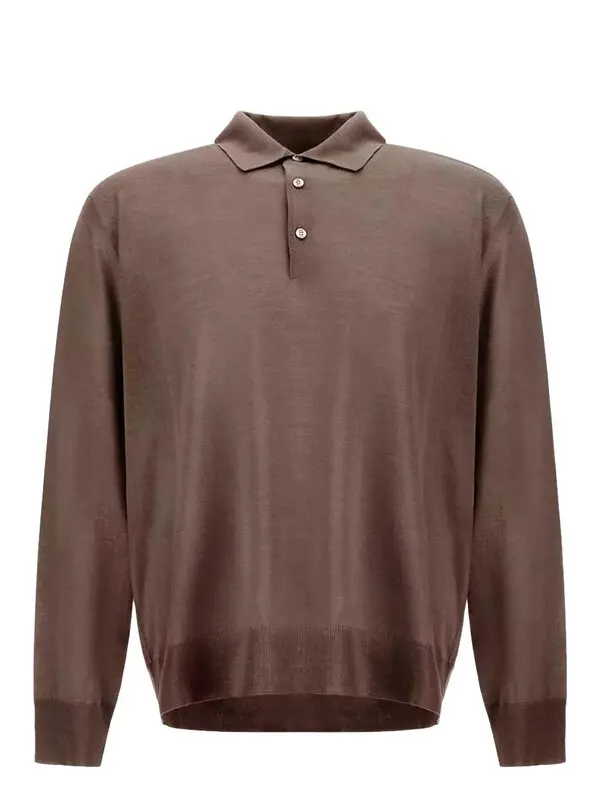 Herno Long-sleeve Polo Shirt - Brown