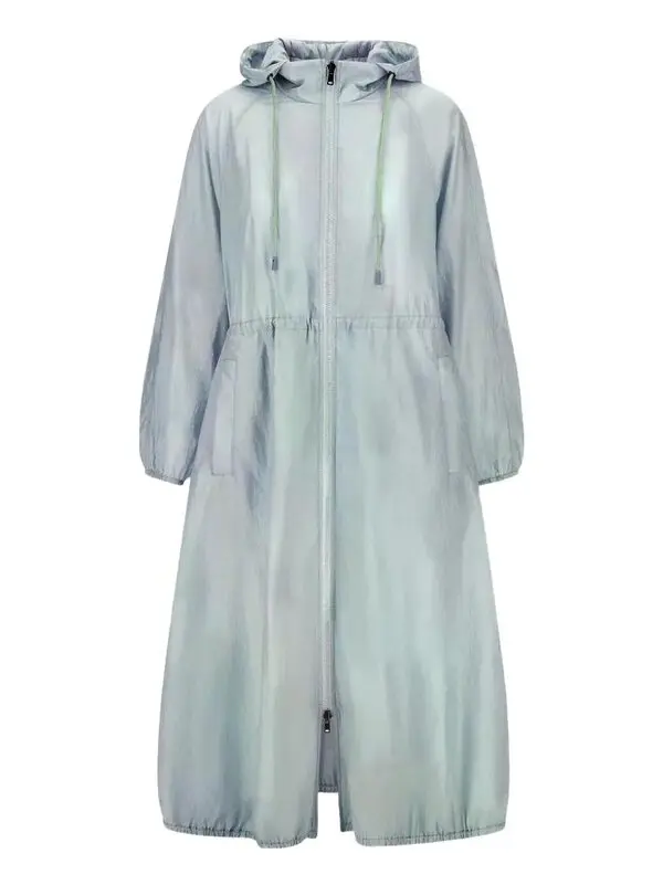 Herno Crinkle Parka With Removable Hood - Blue