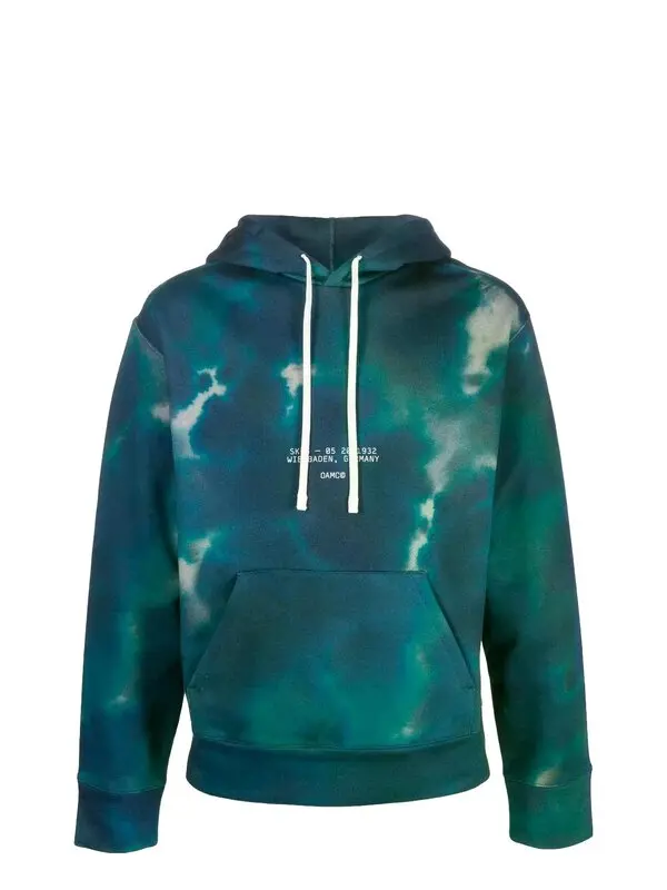 OAMC Tie-dye Cotton Hoodie - Blue